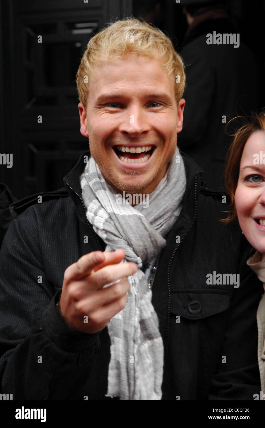 Brian Littrell Backstreet Boys leaving Hotel de Rome Berlin, Germany ...