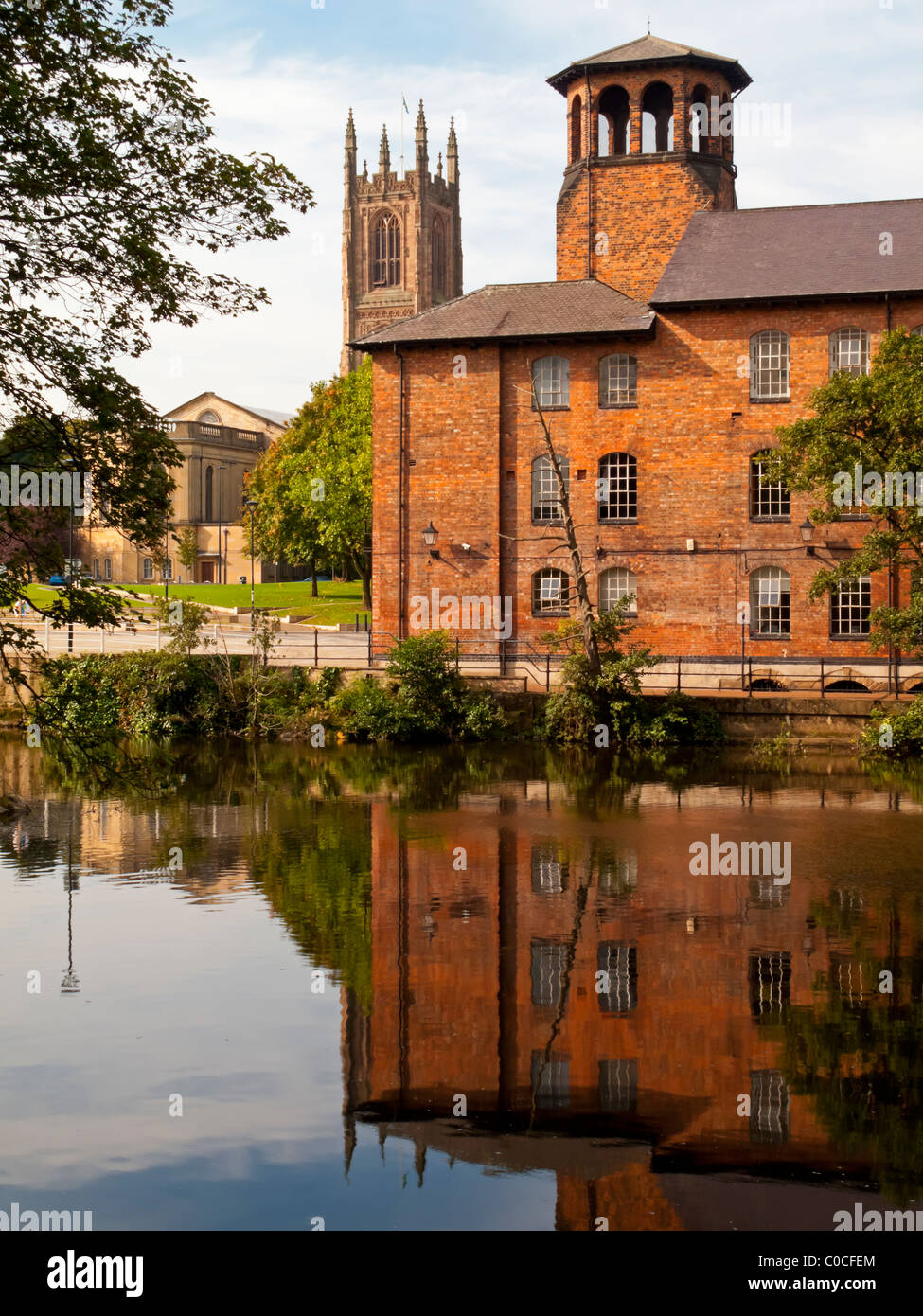 Derby Silk Mill now an industrial museum on the River Derwent in ...
