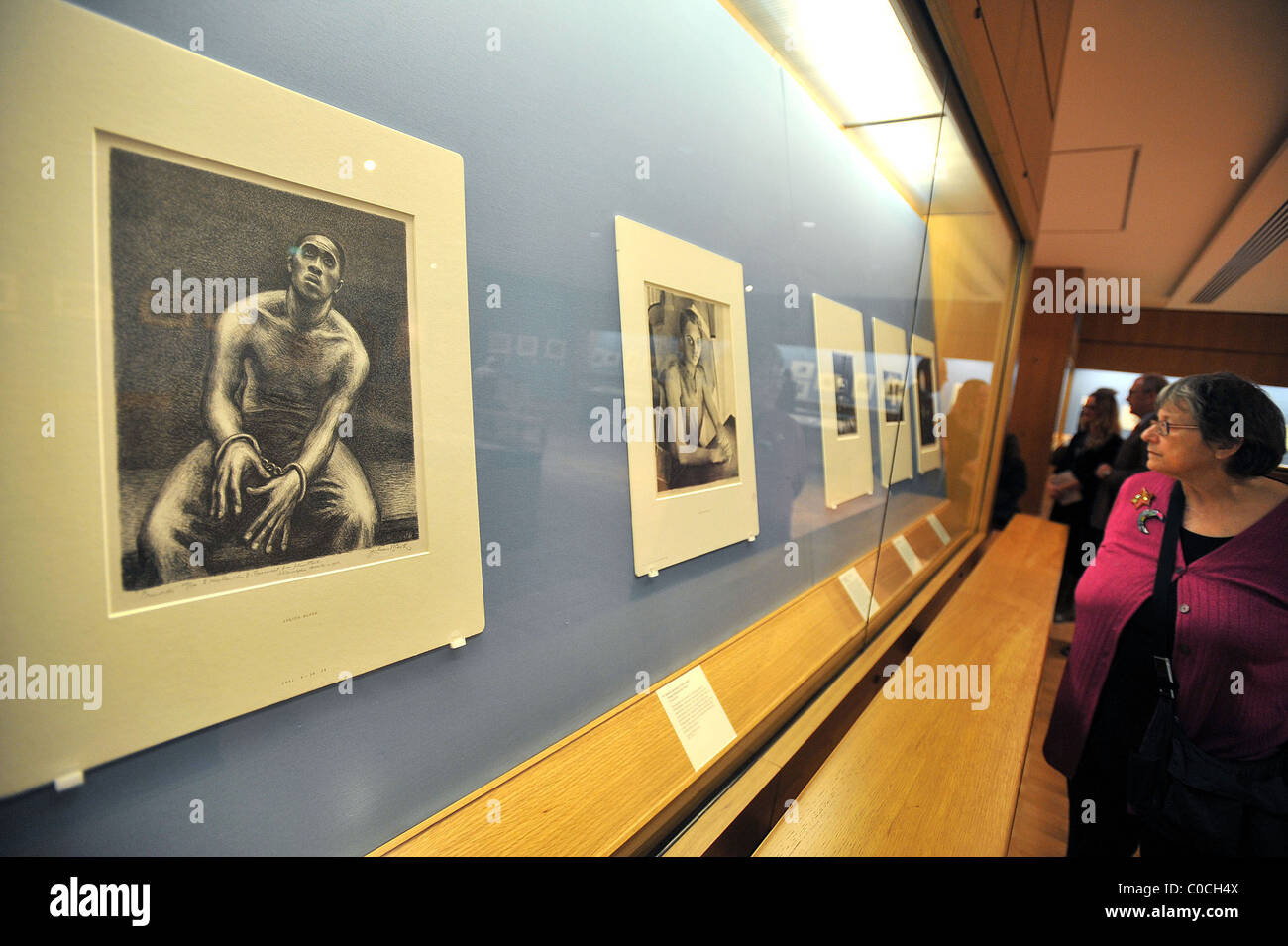 The Prisoner' by Julius Bloch Press view of 'The American Scene: Prints ...