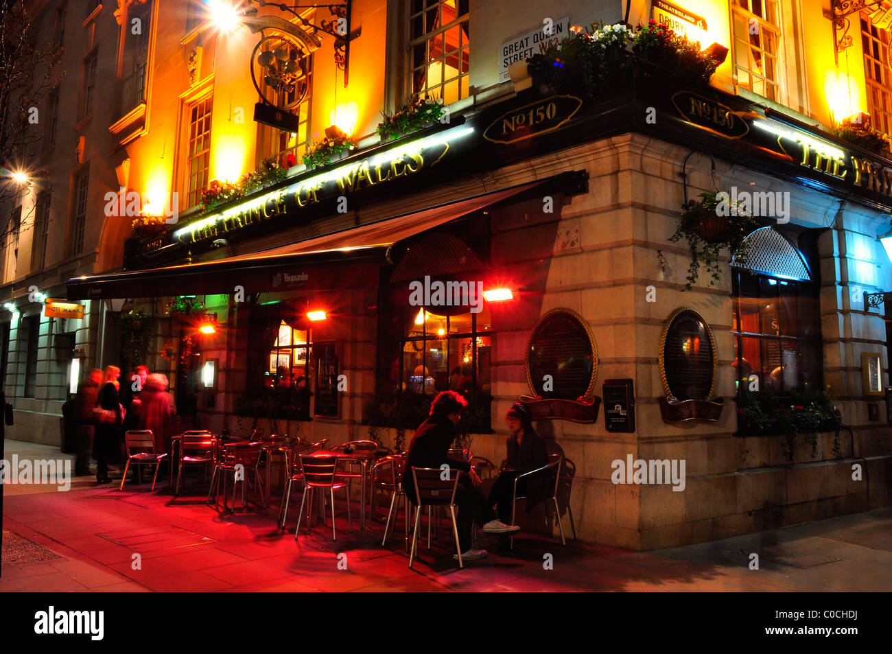 The Prince of Wales Pub on a street corner in London Stock Photo - Alamy