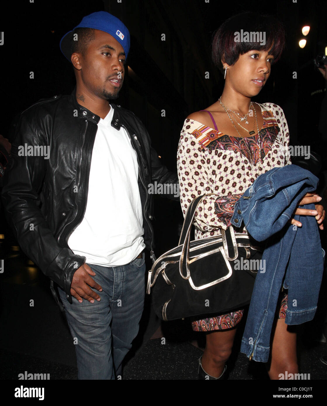 Nas and Kelis leaving Katsuya restaurant Hollywood, California - 26.03. ...