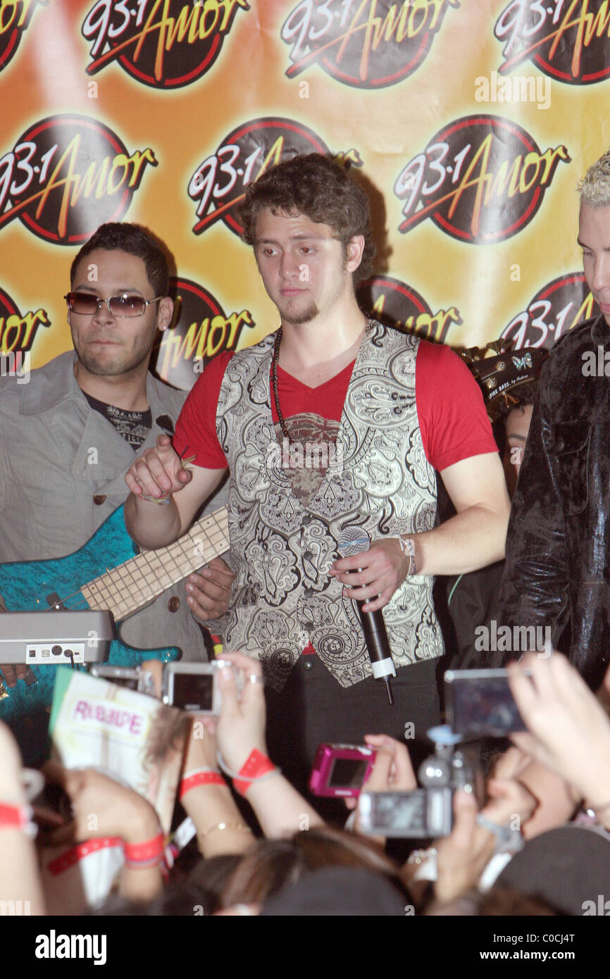 Alfonso Herrera of Rebeldes aka RBD performs at the LQ nightclub New ...