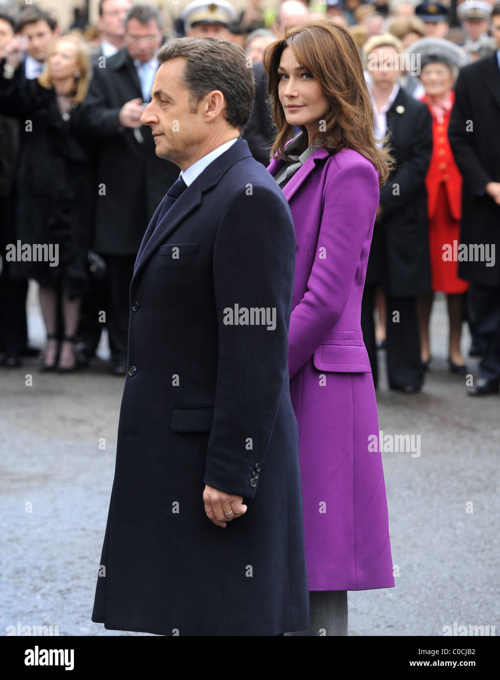 French President Nicolas Sarkozy and his wife Carla Bruni-Sarkozy ...