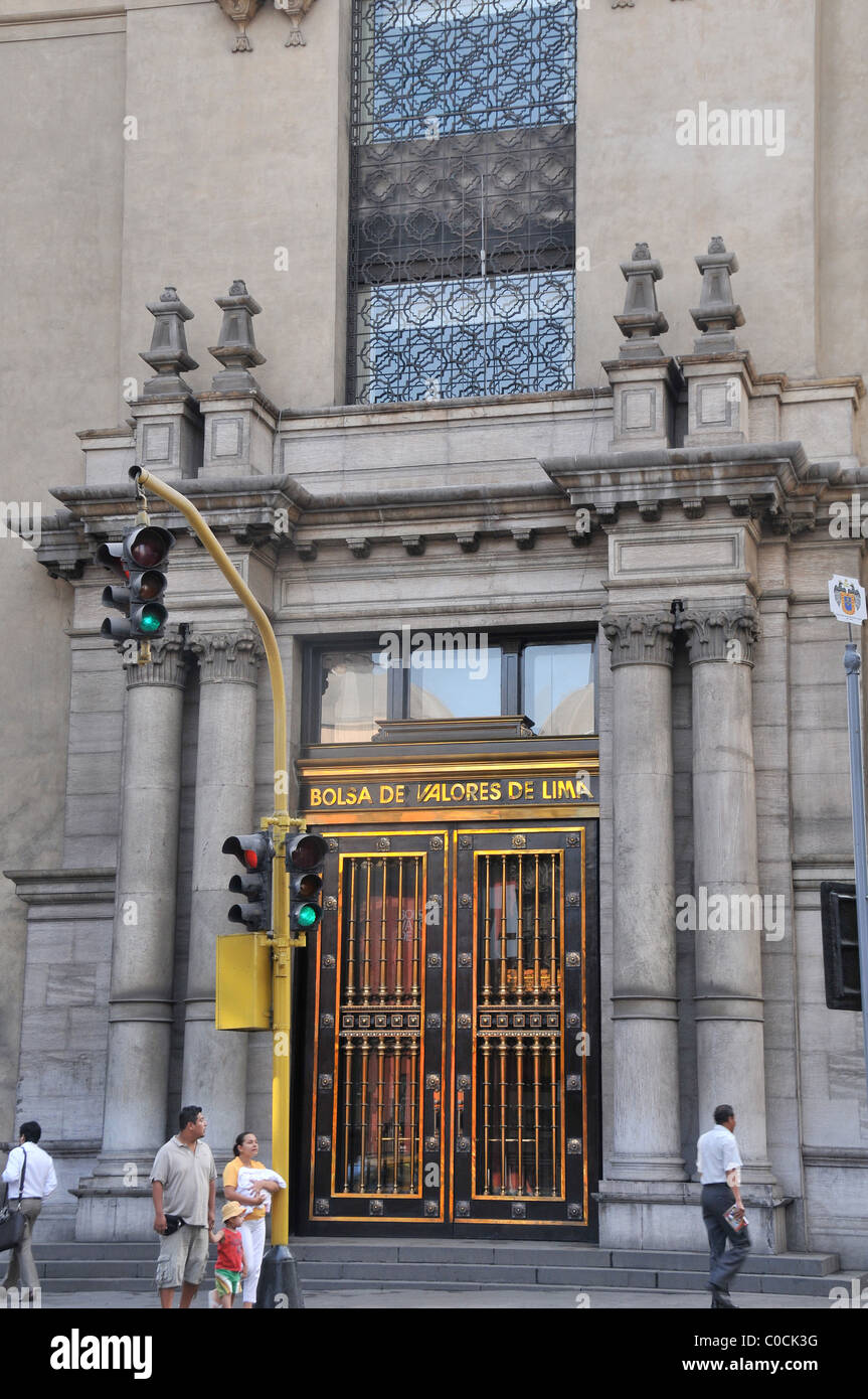 Stock exchange Lima Peru South America Stock Photo - Alamy