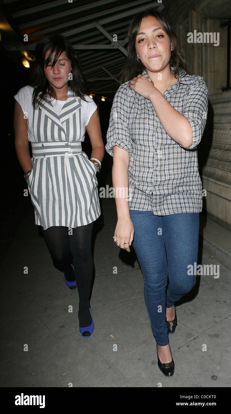 Miquita Oliver and a friend outside the Royal Albert Hall after Noel ...