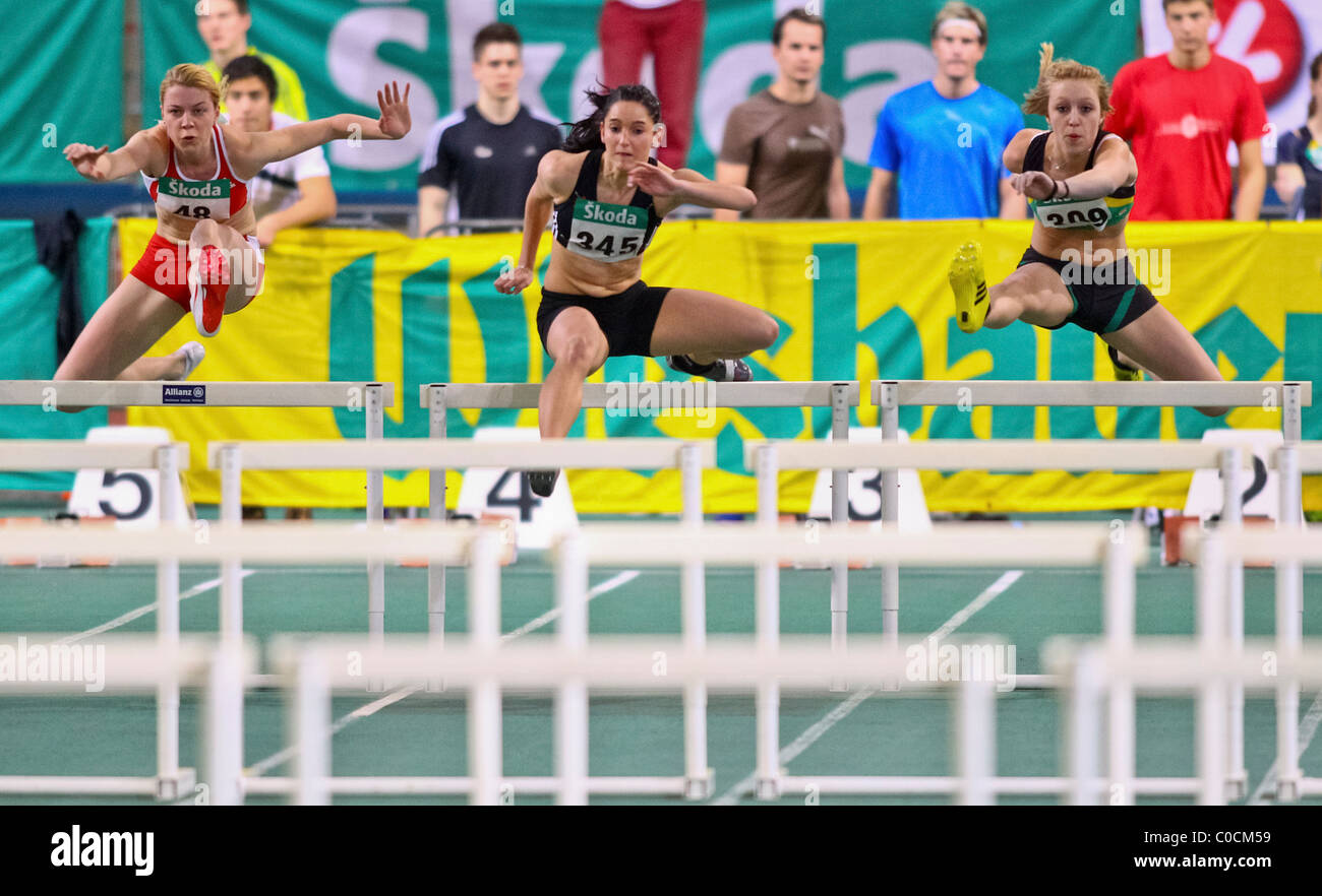VIENNA, AUSTRIA - FEBRUARY 19: Austrian Indoor track and field ...