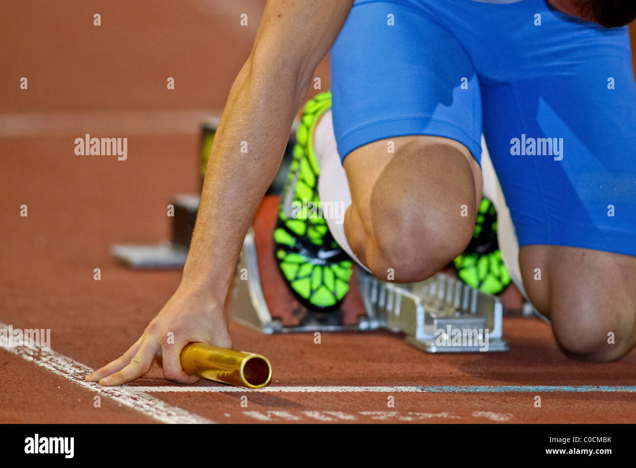 VIENNA, AUSTRIA - FEBRUARY 19: Austrian Indoor track and field ...