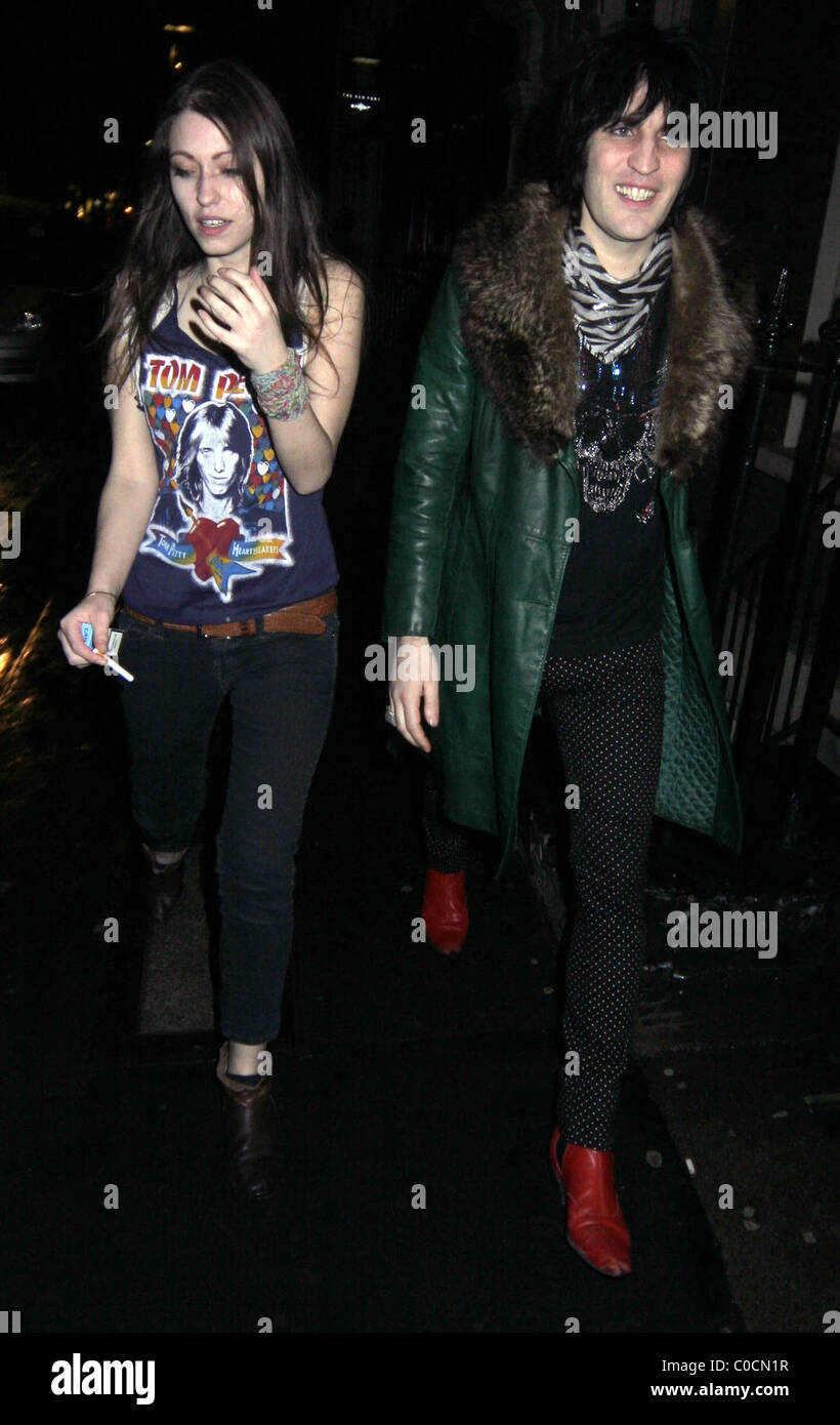 Noel Fielding and a friend walking down Dean Street after a night out ...