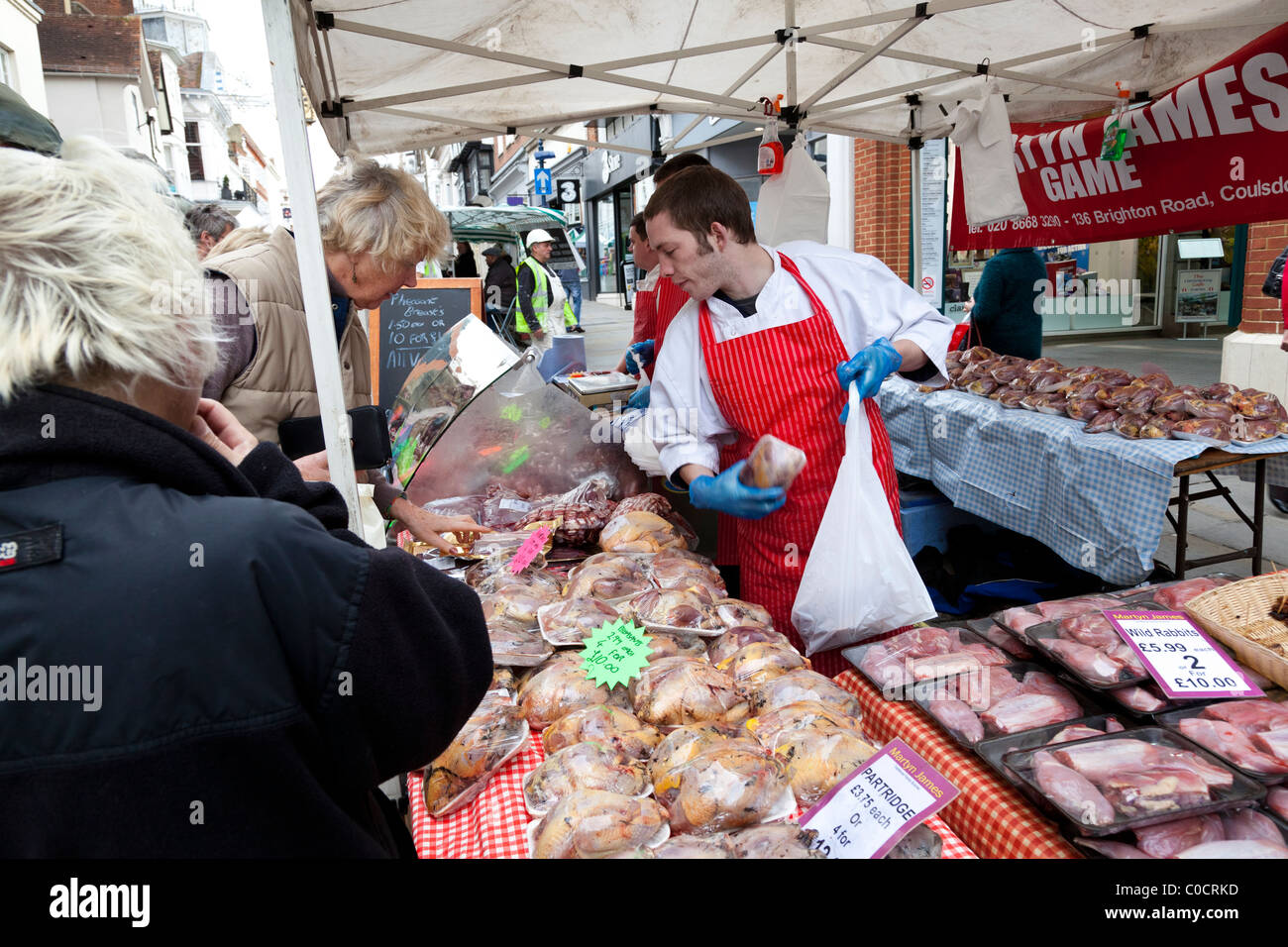 Meat market stall hi-res stock photography and images - Alamy