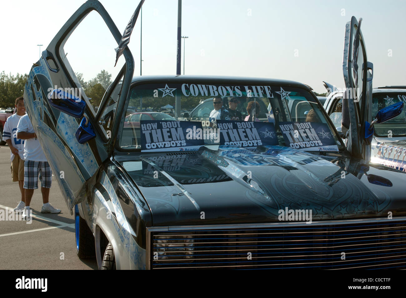 Dallas Cowboy Hot Rod at Cowboys Stadium, Arlington, Texas, USA Stock ...