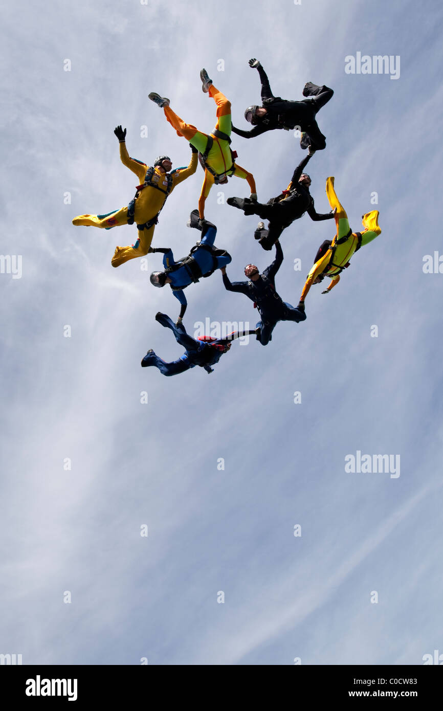 Sky diver formation hi-res stock photography and images - Alamy