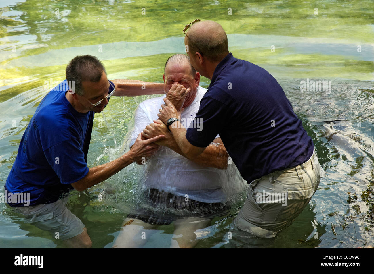 public baptism event taking place at Ichetucknee Springs State Park ...