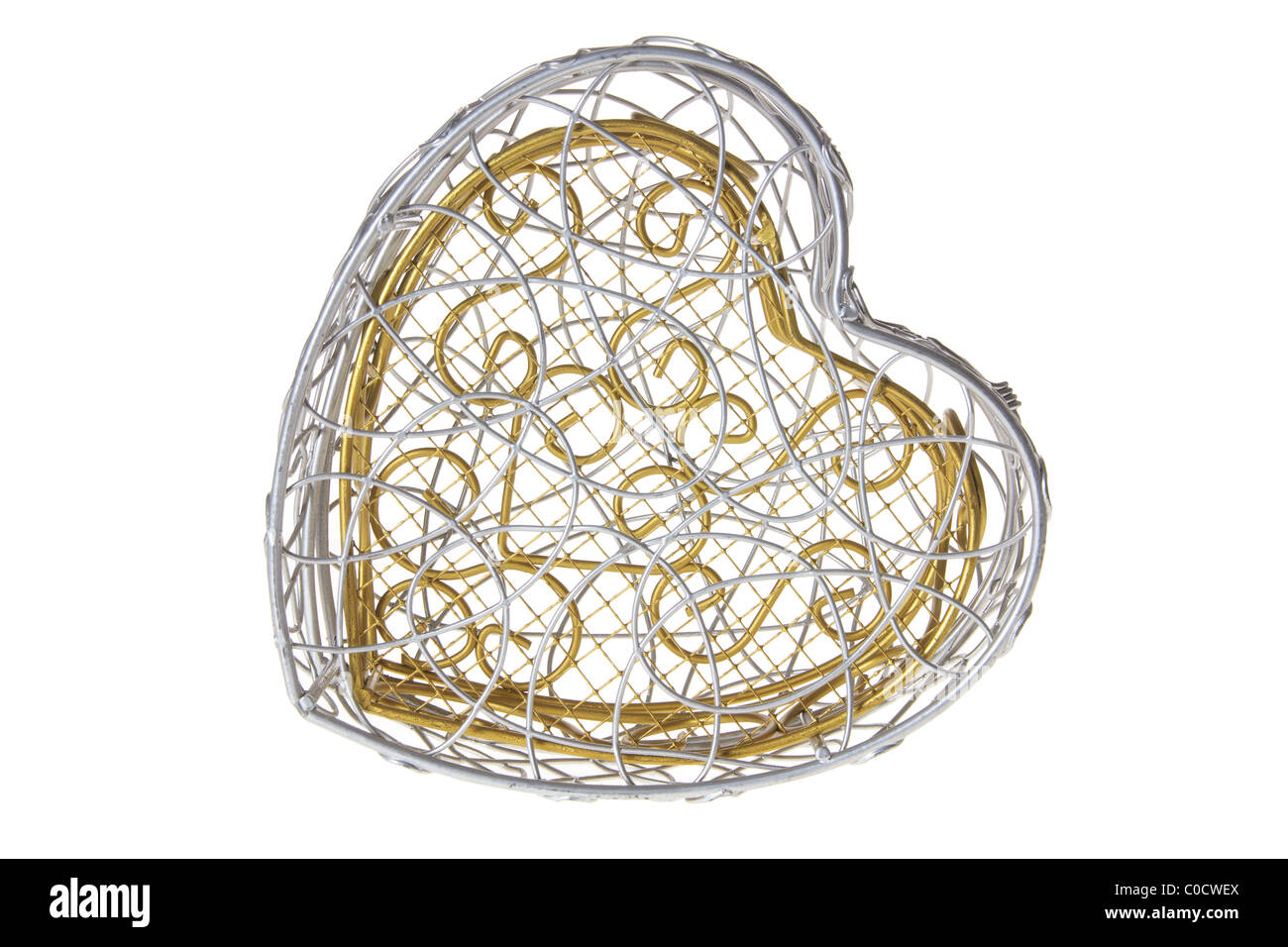 Heart Shape Wire Box Stock Photo - Alamy