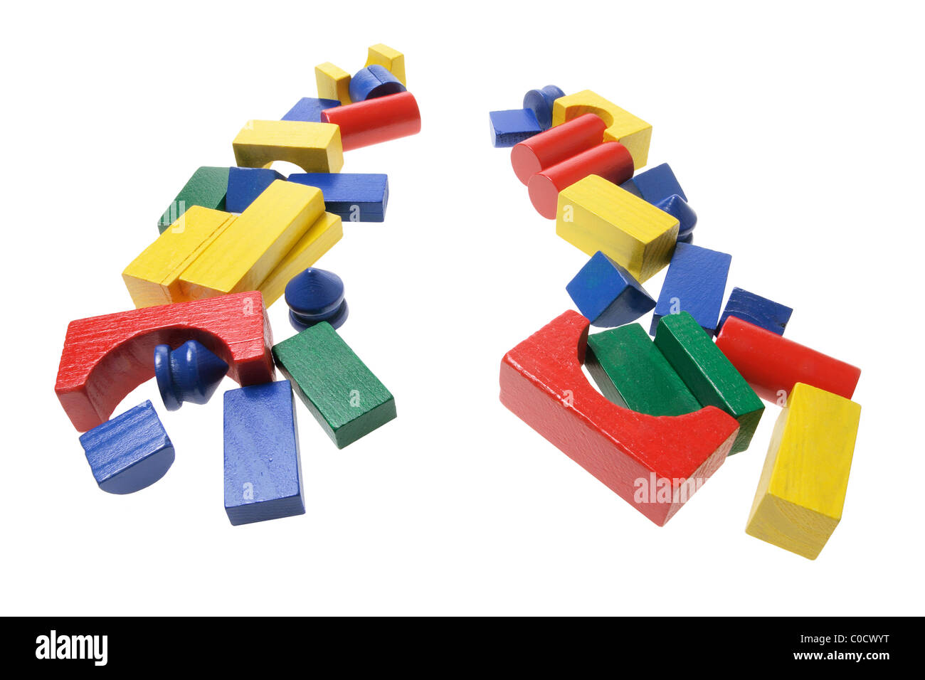 Wooden Toy Blocks Stock Photo - Alamy