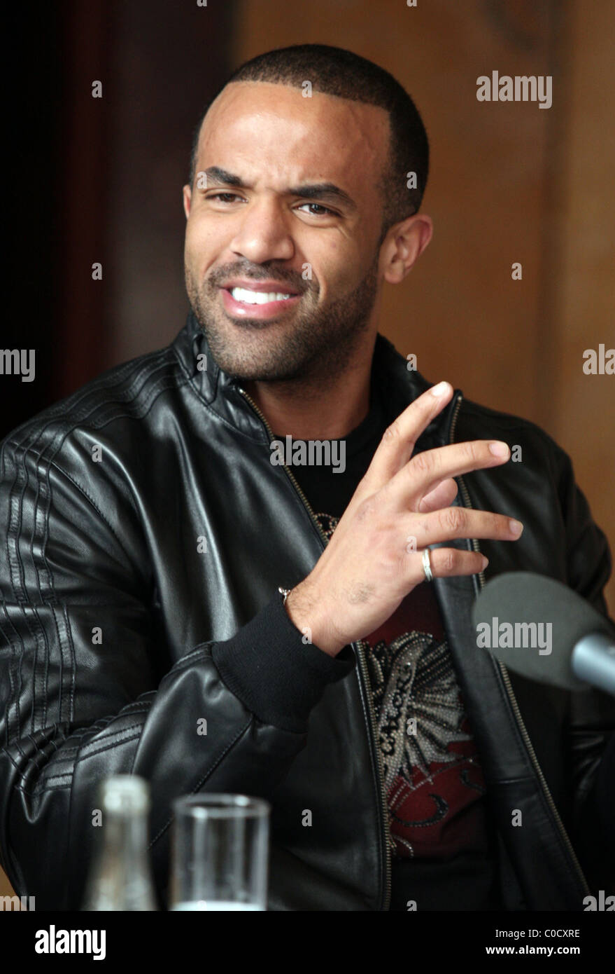 Craig David Elite Model Look World Final 2008 press conference Prague ...