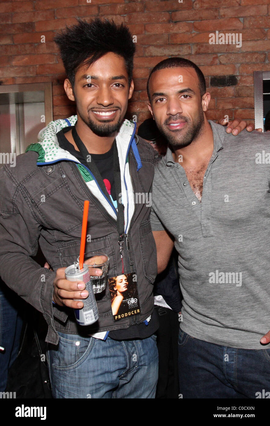 Yemi A.D. and Craig David Elite Model Look final 2008 in Prague Prague ...