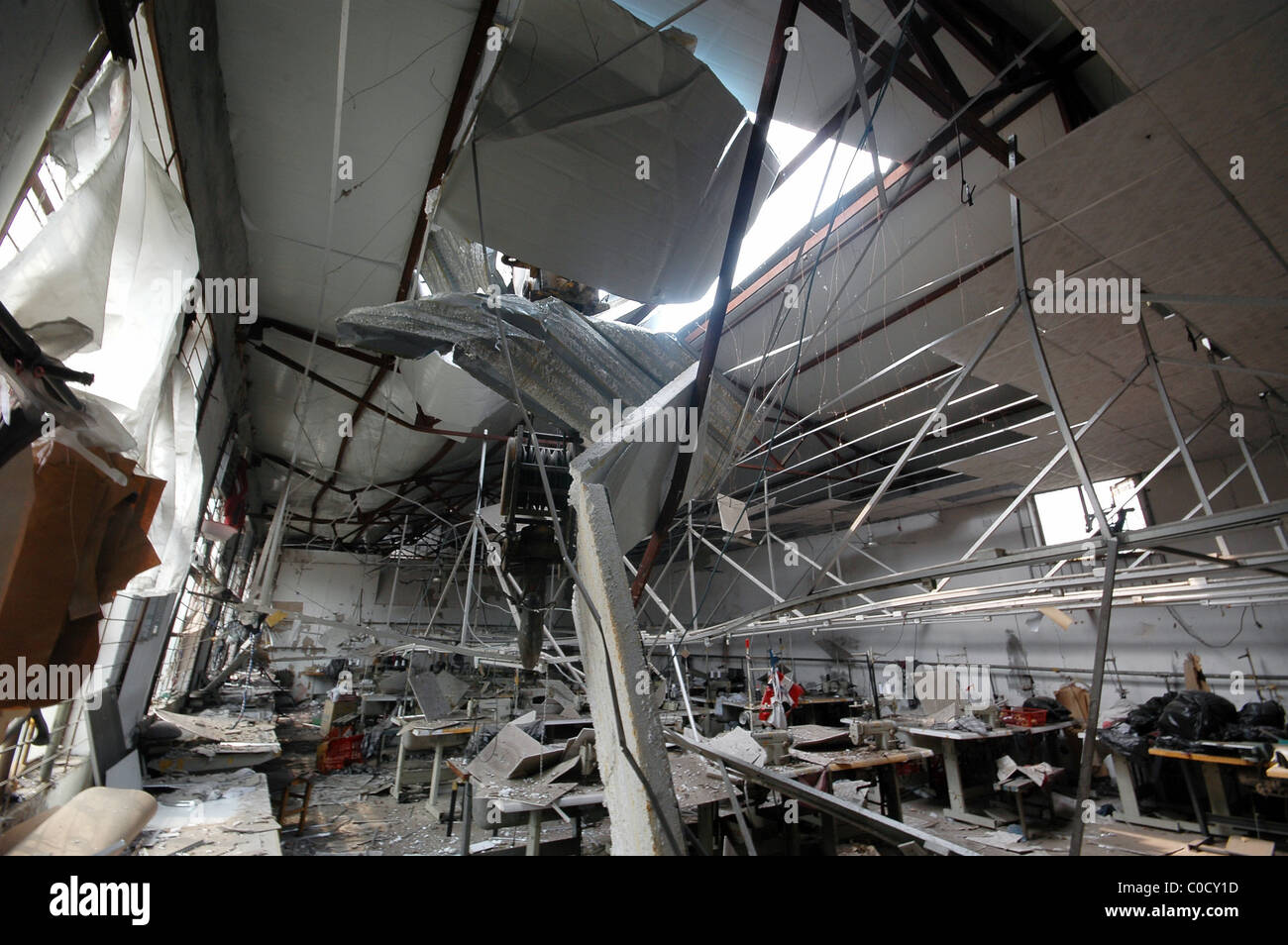 CRANE COLLAPSE One construction worker was left with serious injuries ...