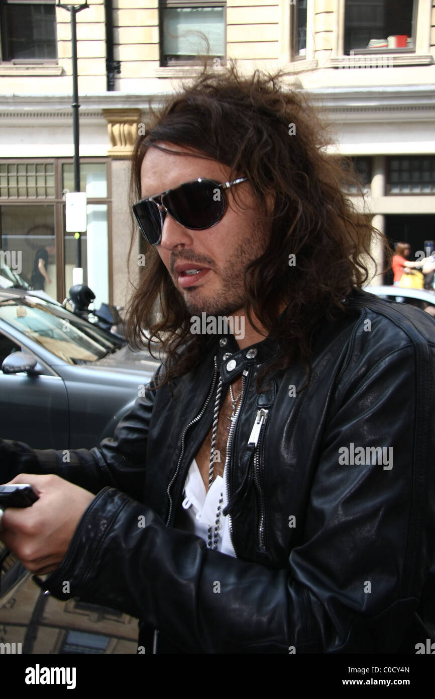 Russell Brand Leaves BBC Radio 1 making time to pose of picture and ...