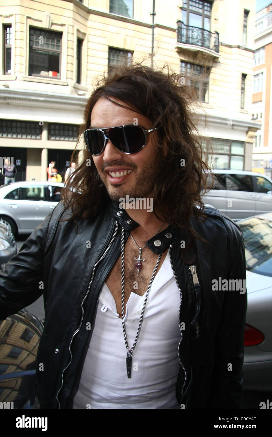 Russell Brand Leaves BBC Radio 1 making time to pose of picture and ...