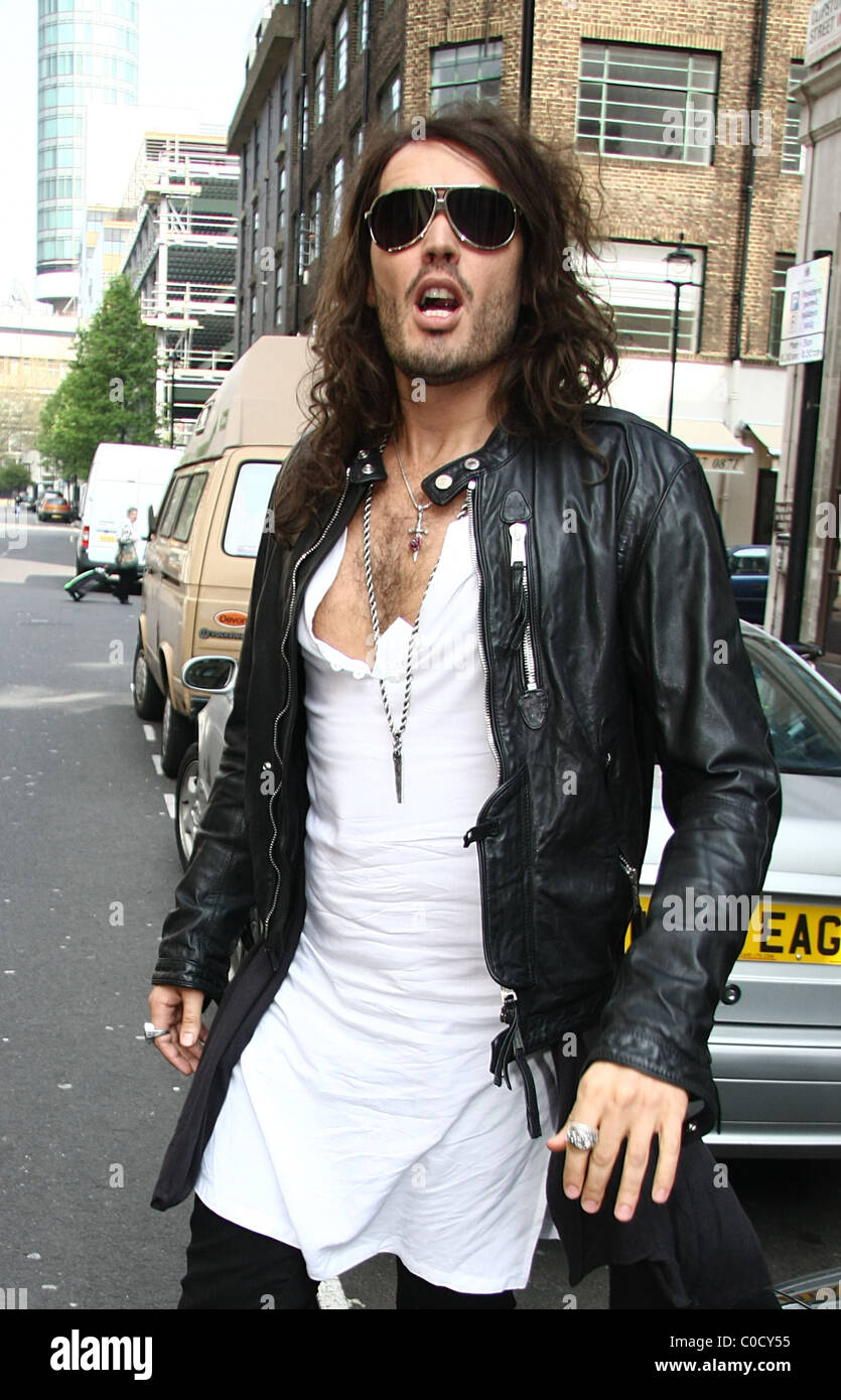 Russell Brand Leaves BBC Radio 1 making time to pose of picture and ...