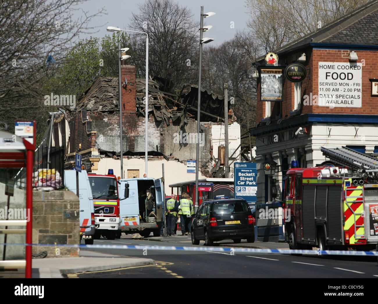 A gas explosion has destroyed the disused Florence Nightingale pub in ...