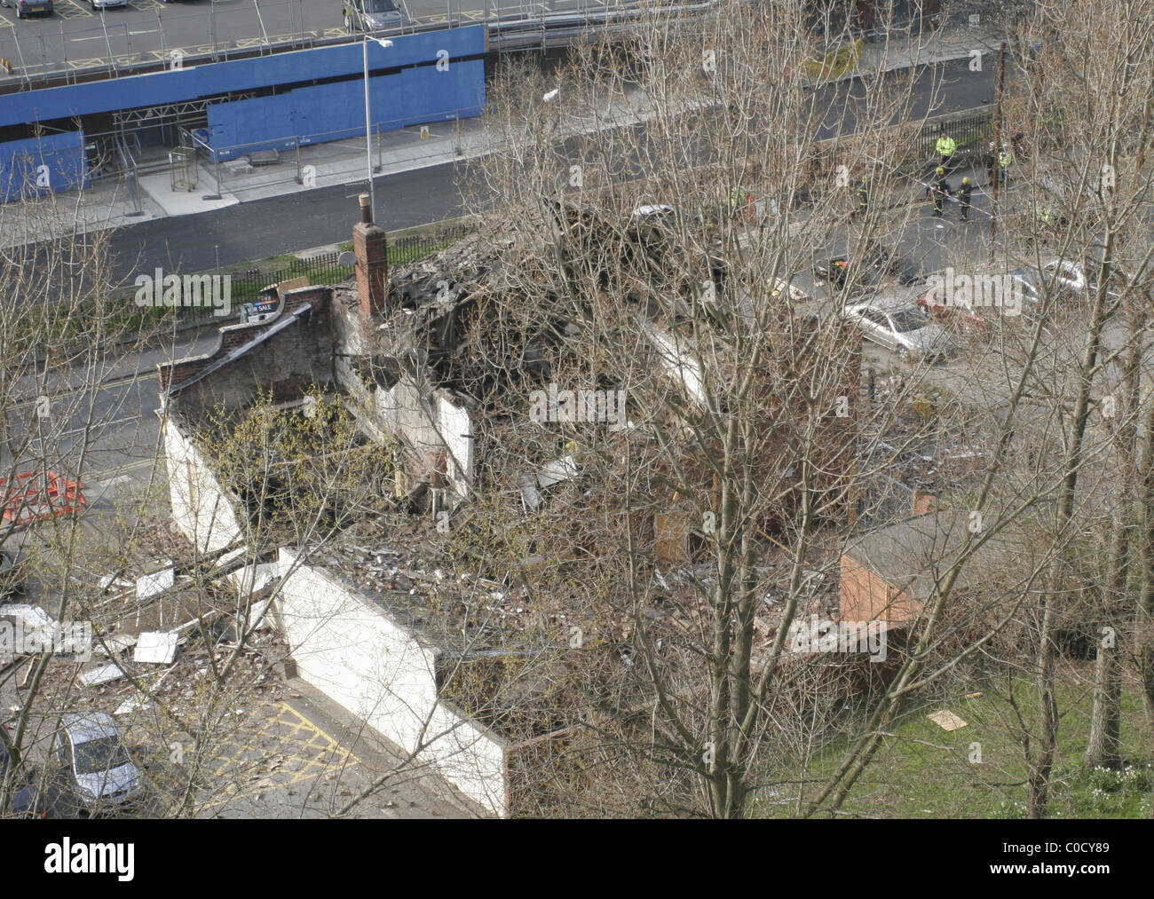 A gas explosion has destroyed the disused Florence Nightingale pub in ...