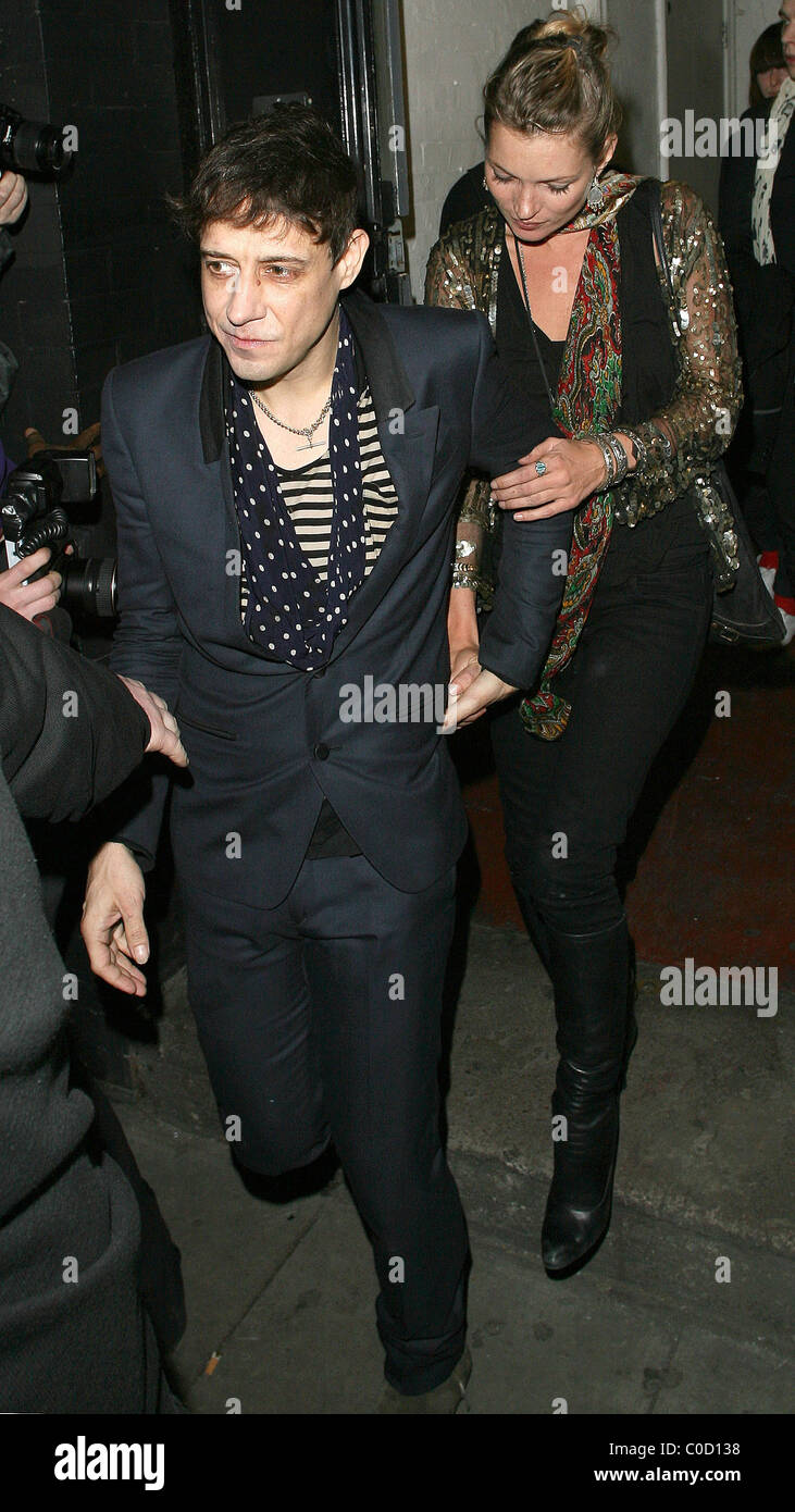 Jamie hince and his girlfriend kate moss leaving koko nightclub hi-res ...