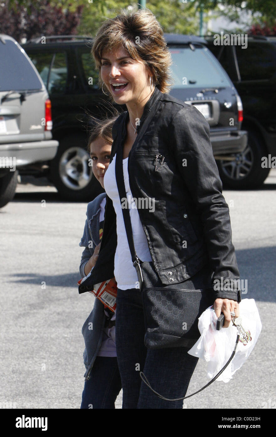 Lisa Rinna with her daughter at the market in Beverly Hills Los Angeles ...