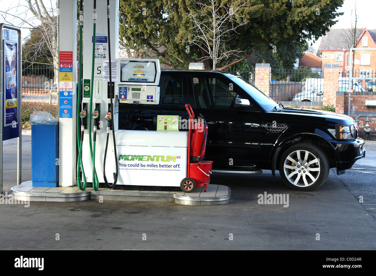Empty petrol station forecourt hi-res stock photography and images - Alamy