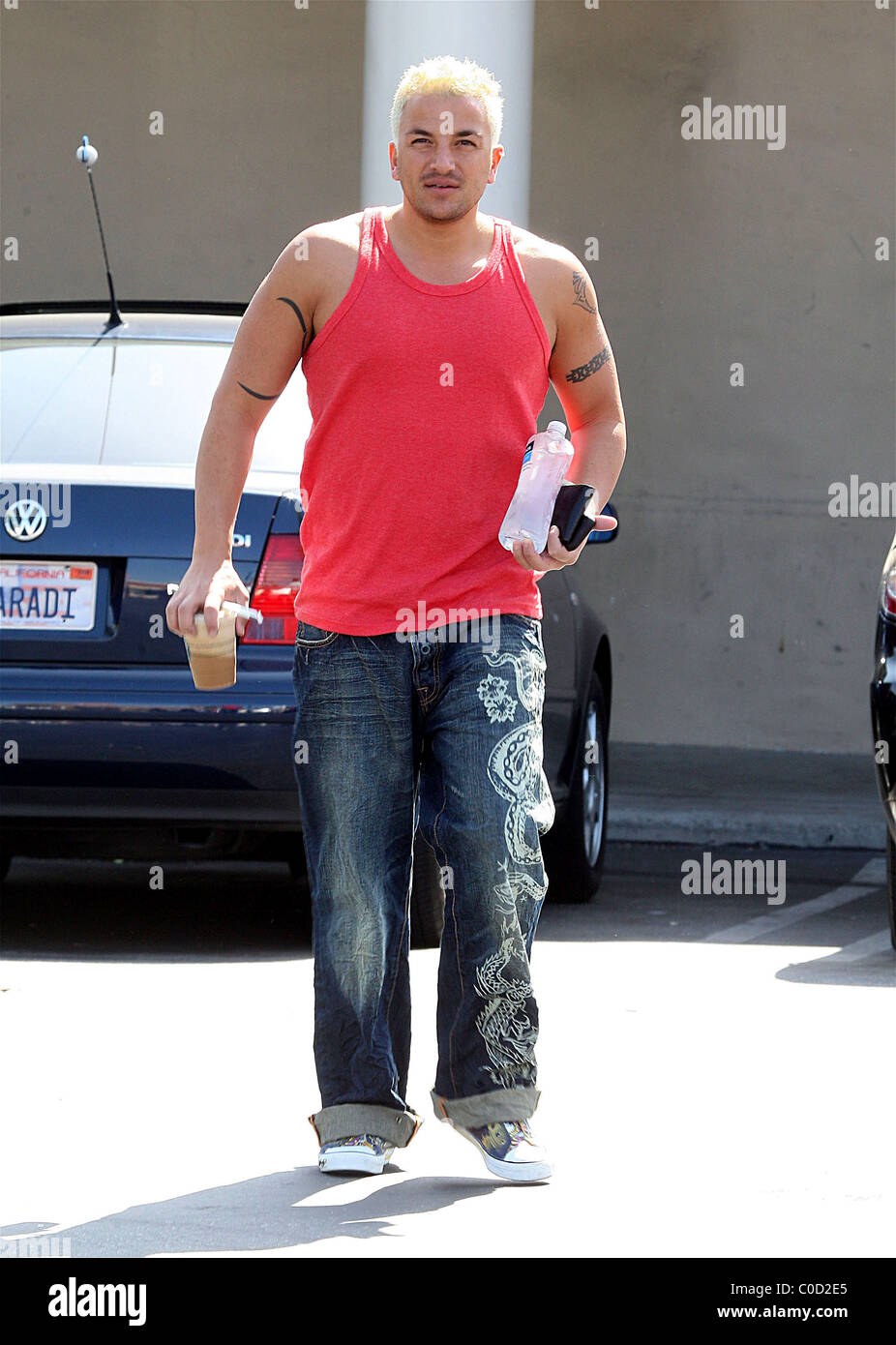 Peter Andre leaving Starbucks Los Angeles, California Agent 47 Stock ...