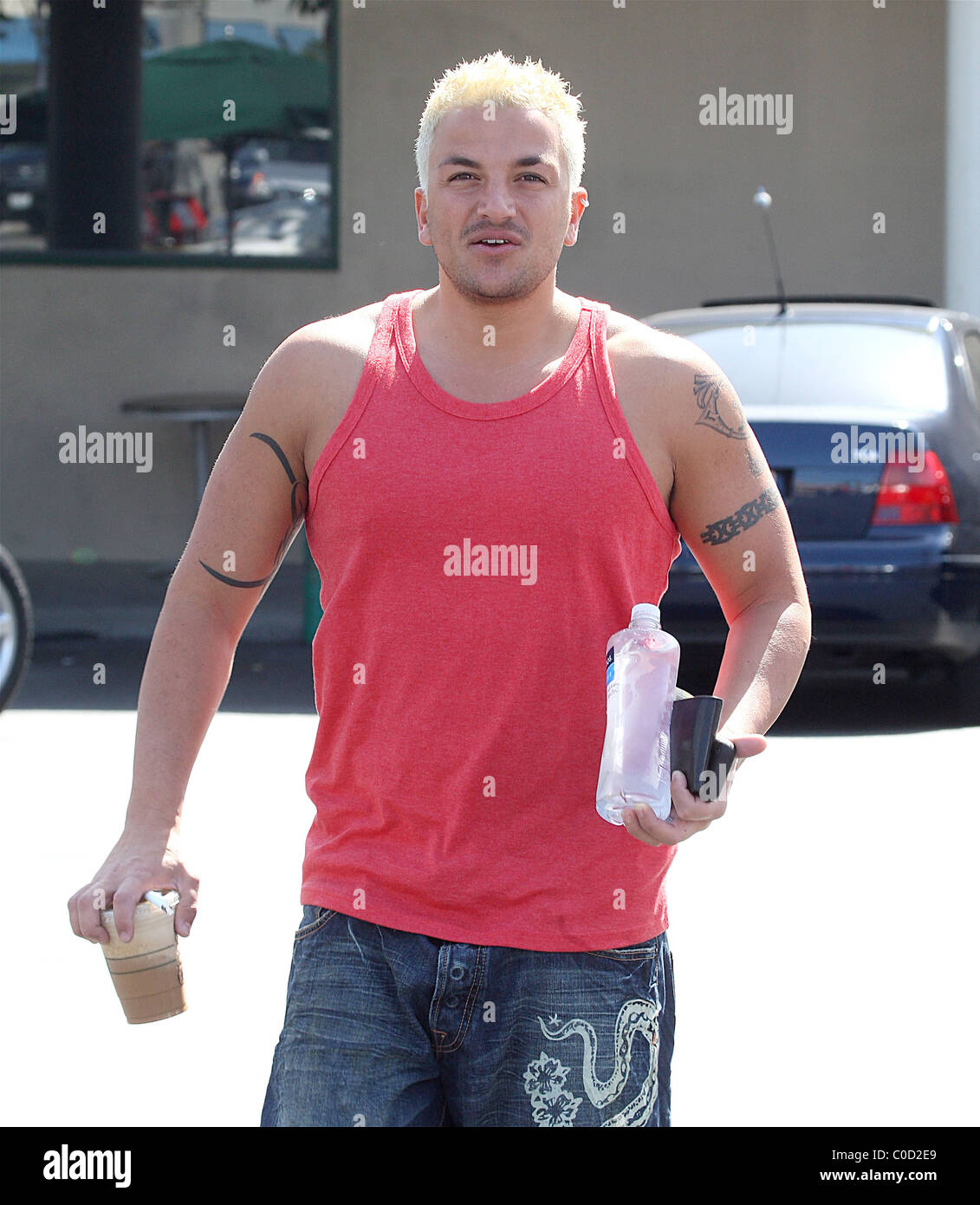 Peter Andre leaving Starbucks Los Angeles, California Agent 47 Stock ...