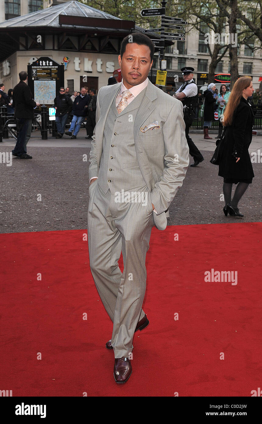 Terrence Howard UK film premiere of 'Iron Man' at Odeon Leicester ...