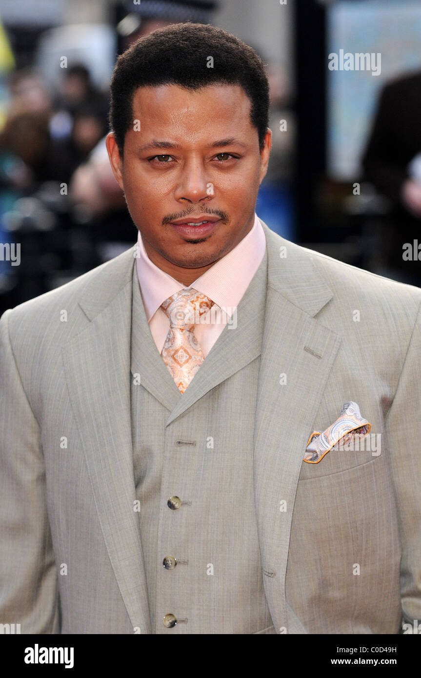Terrence Howard at the premiere of 'Iron Man' at Odeon, Leicester ...