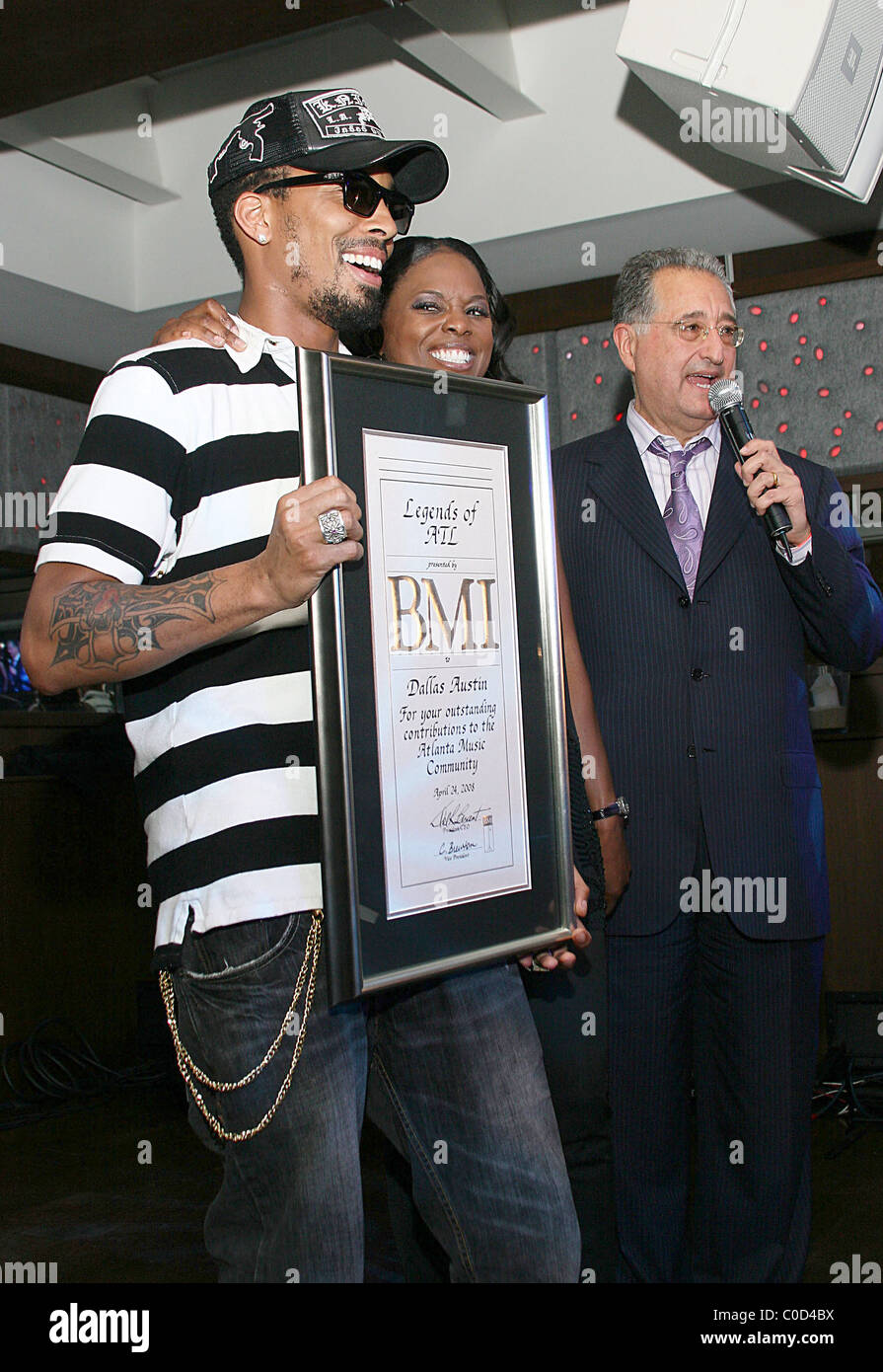Producer Dallas Austin, BMI V.P. Catherine Brewton, BMI President/CEO ...