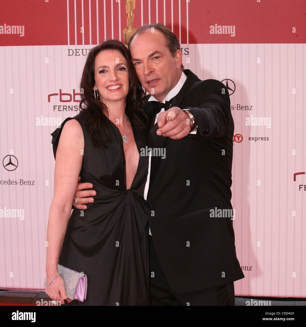 Herbert Knaup and wife Deutscher Filmpreis 2008 (German movie awards ...
