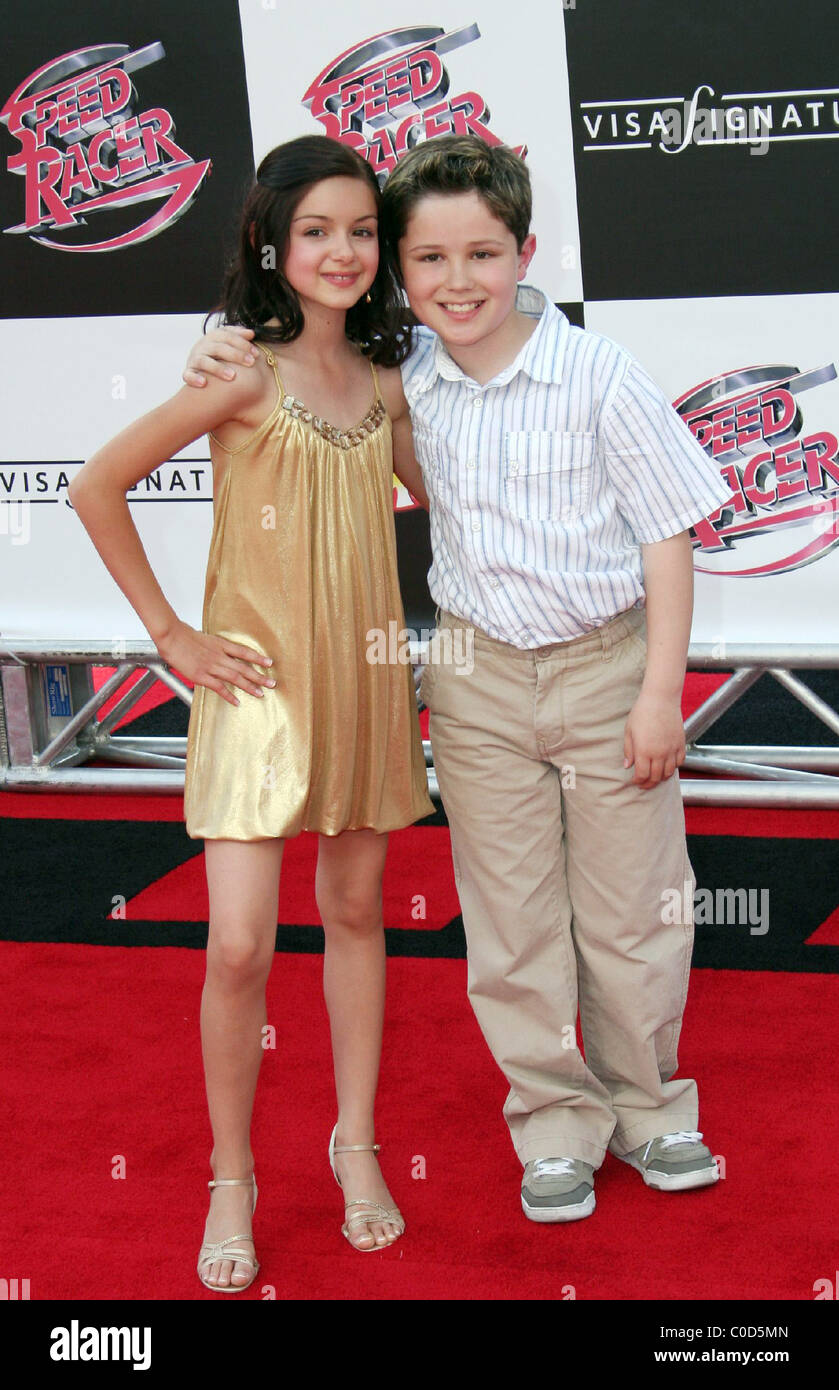 Ariel Winter, Nicholas Elia 'Speed Racer' premiere held at the Nokia Theater - Arrivals Los ...