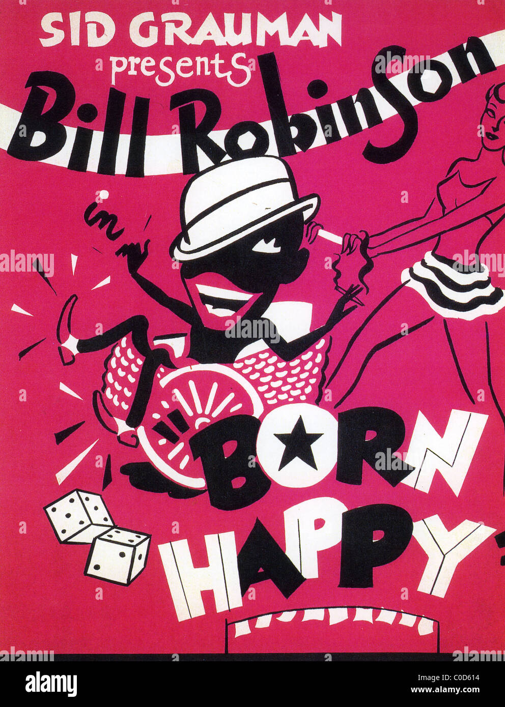 BILL 'BOJANGLES" ROBINSON (1878-1949) US dancer - advert for one of his ...