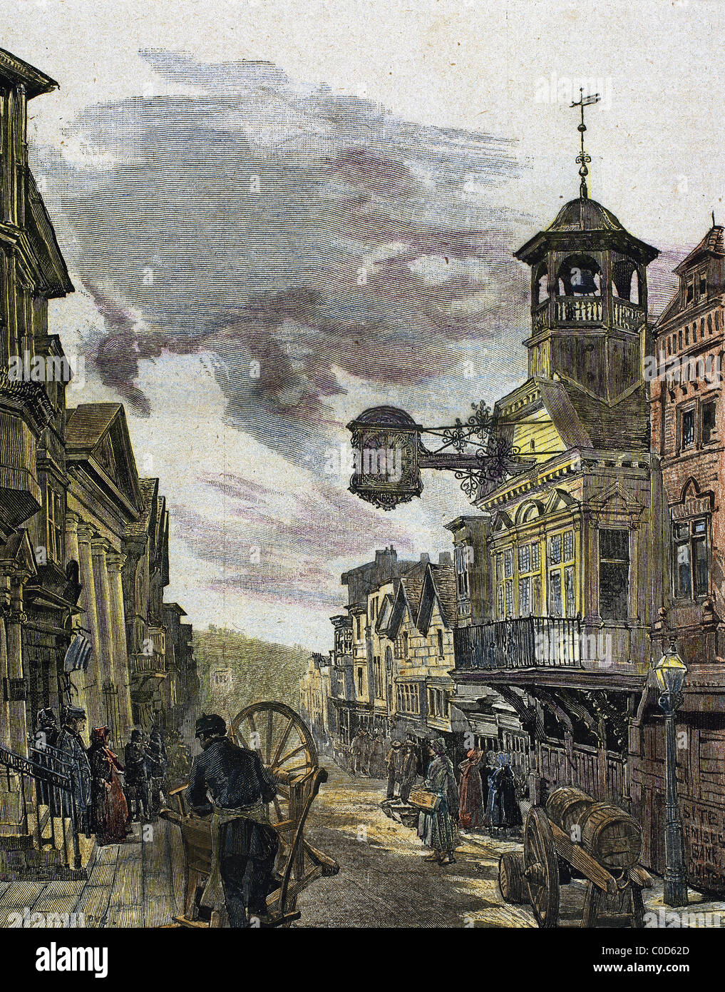 England. Guildford. High Street. Surrey County. 1875. Millerlove ...