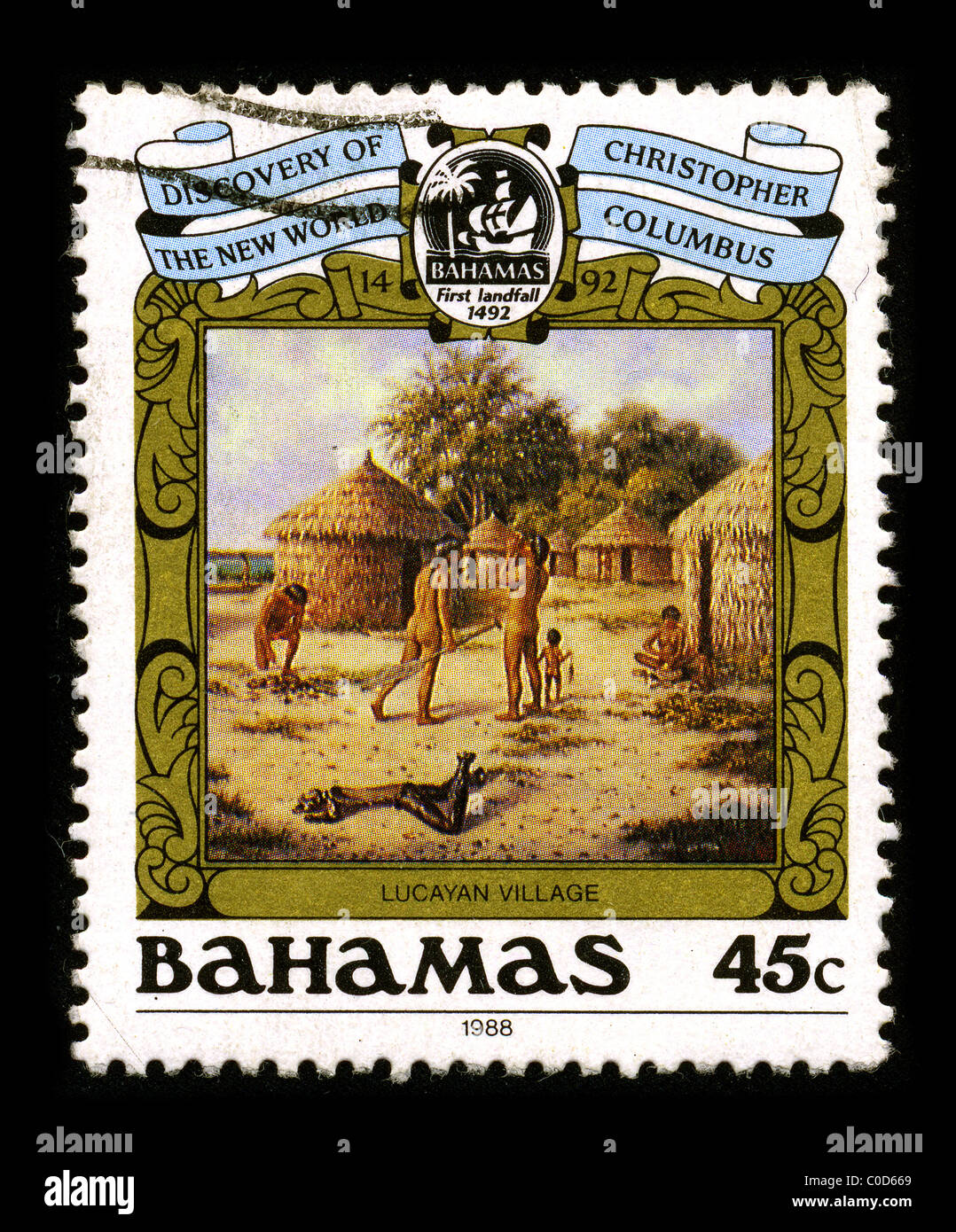 Bahamas postage stamp hi-res stock photography and images - Alamy