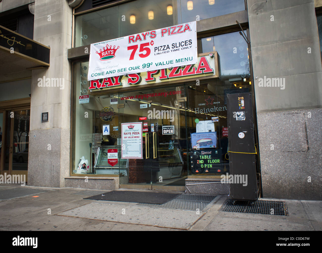 One of the many Ray's Pizza restaurants is seen on Broadway in Midtown ...