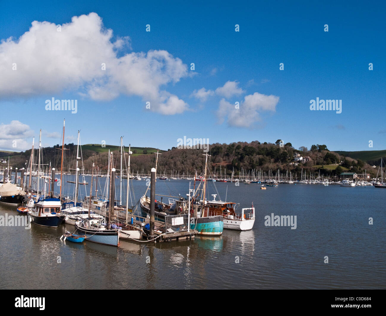 Dartmouth Harbor on the River Dart in Devon, UK Stock Photo - Alamy