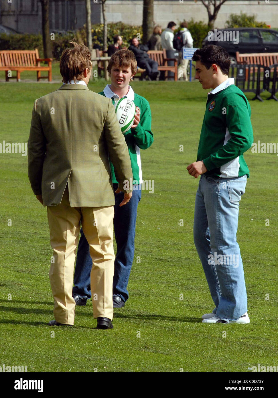 Jonny Wilkinson wearing a suit from Hackett menswear plays around with ...