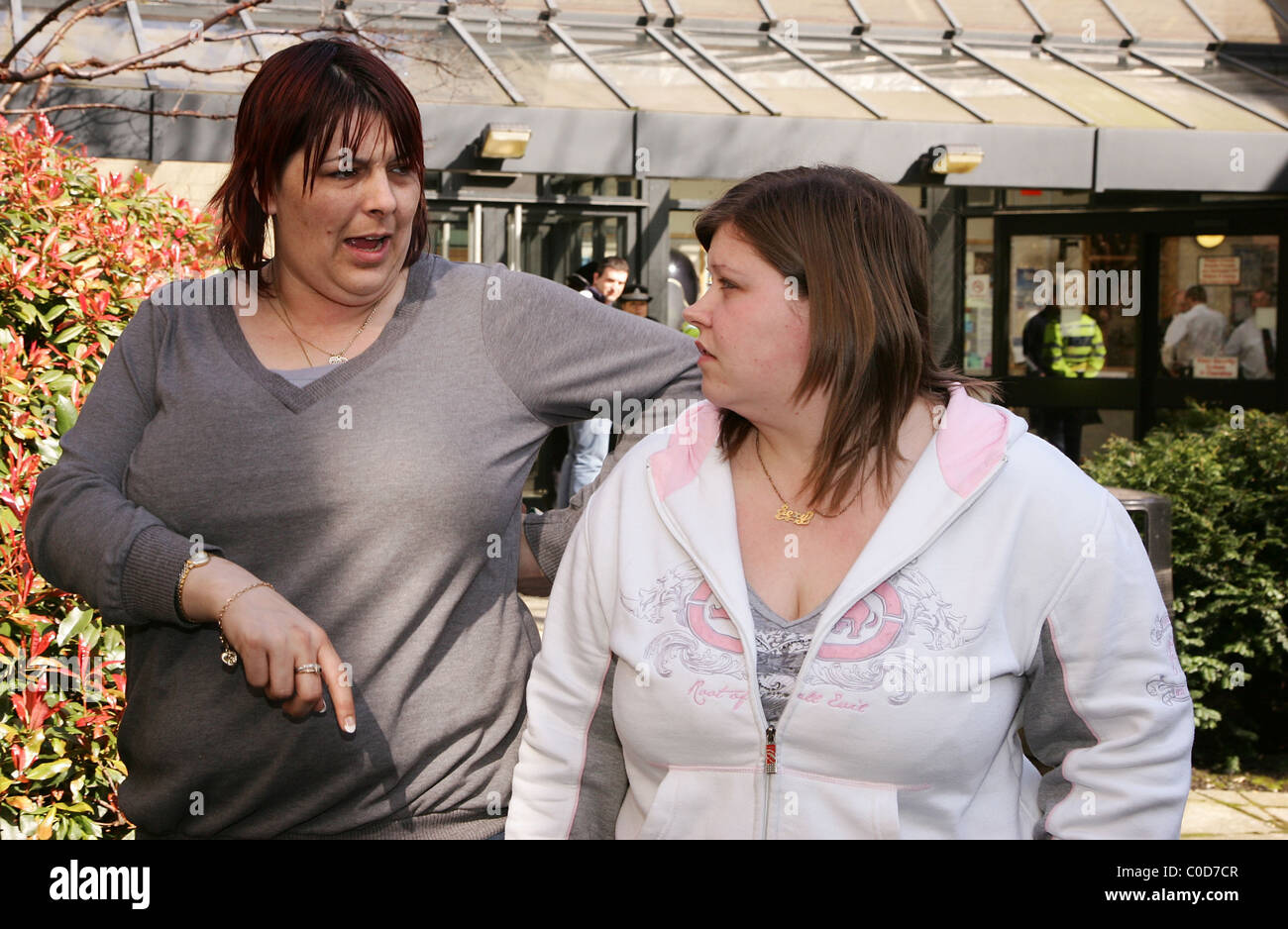 Amanda Hyatt and Petra Jameson Leave court following the appearance of ...