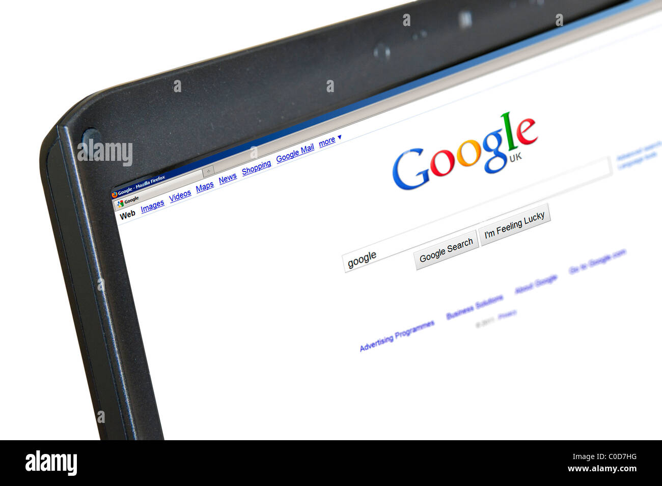 Google uk website screen logo hi-res stock photography and images - Alamy