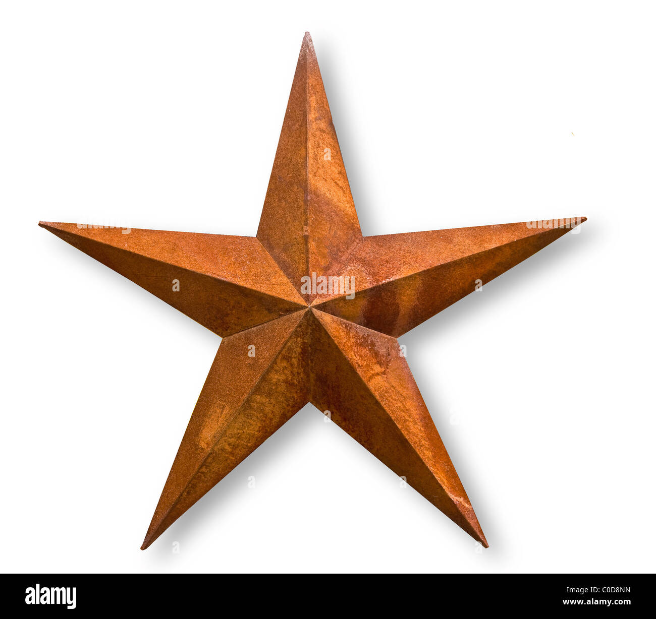 metal star ,on white,rusty patina Stock Photo - Alamy