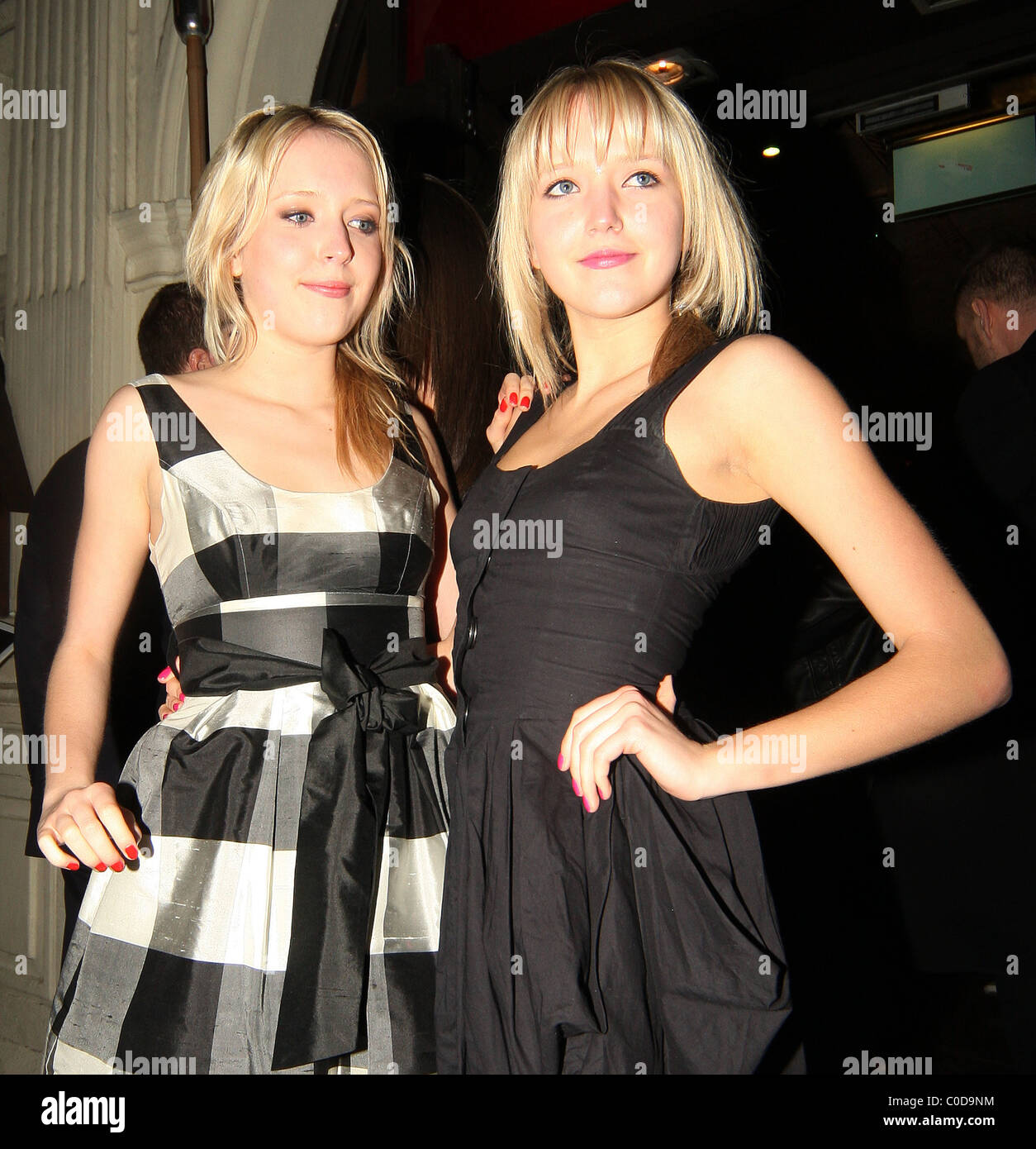 Samantha Marchant and Amanda Marchant leaving Mahiki nightclub. London ...