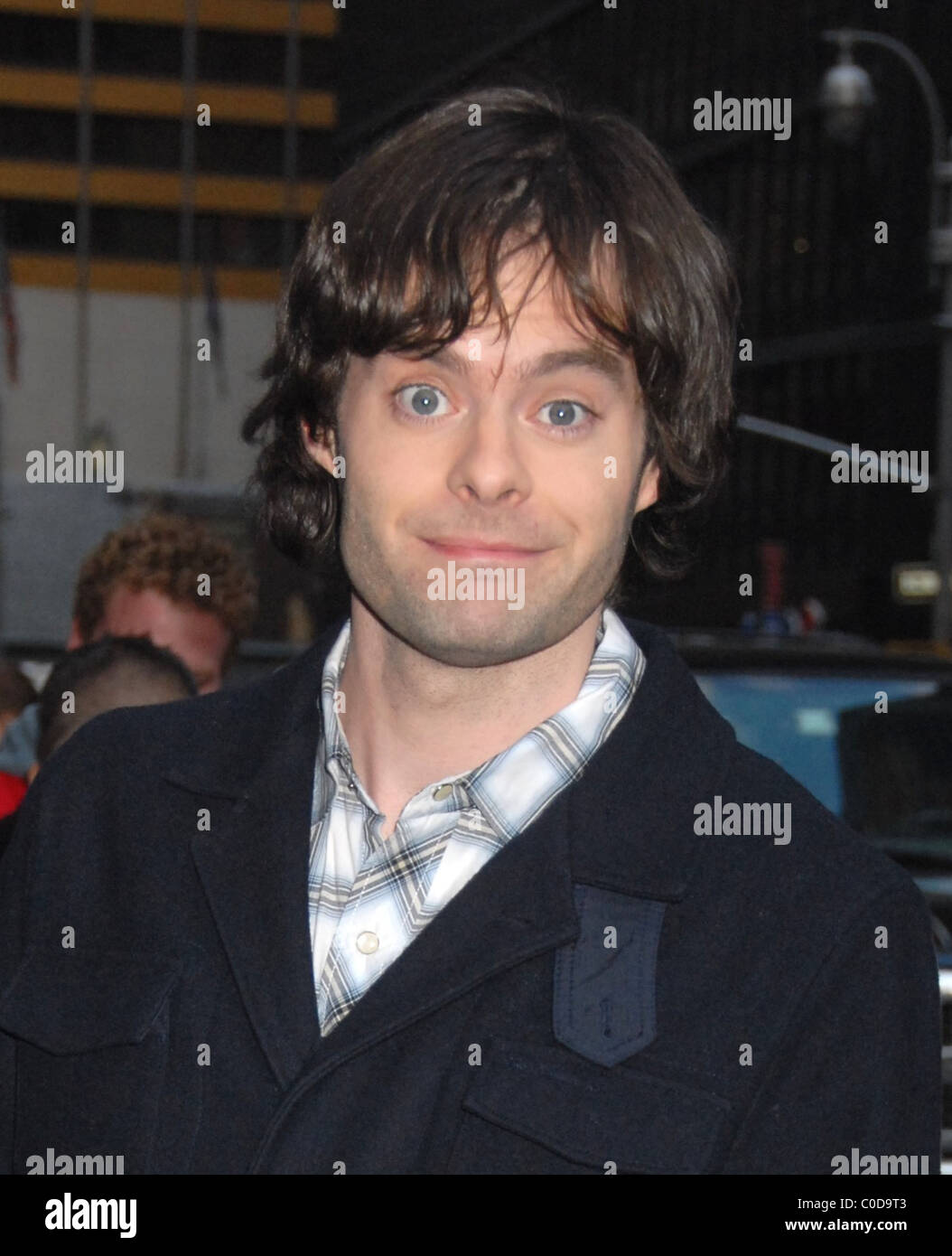Bill Hader outside the Ed Sullivan Theatre for the 'Late Show With ...