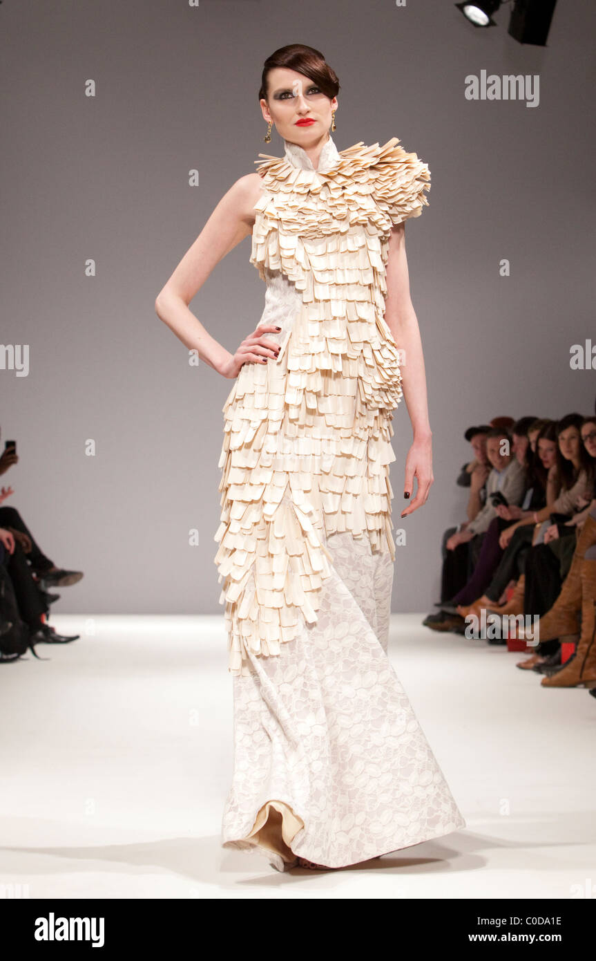 London Fashion Week, Collection by designer Jasper Garvida Stock Photo ...