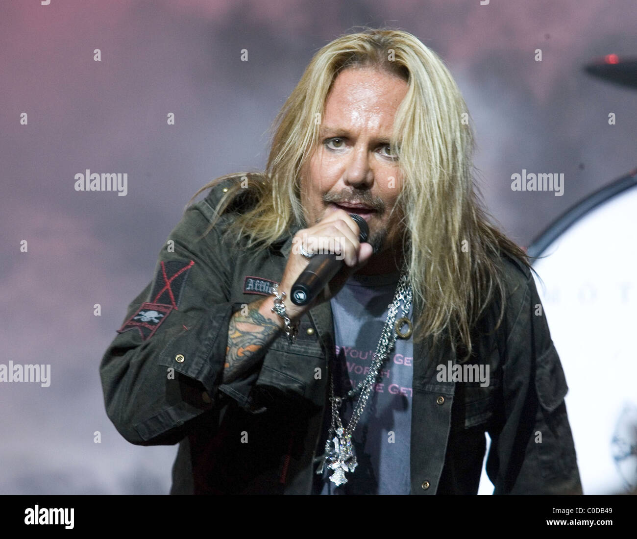 Vince Neil Motley Crue Press Conference at the Avalon where the band ...