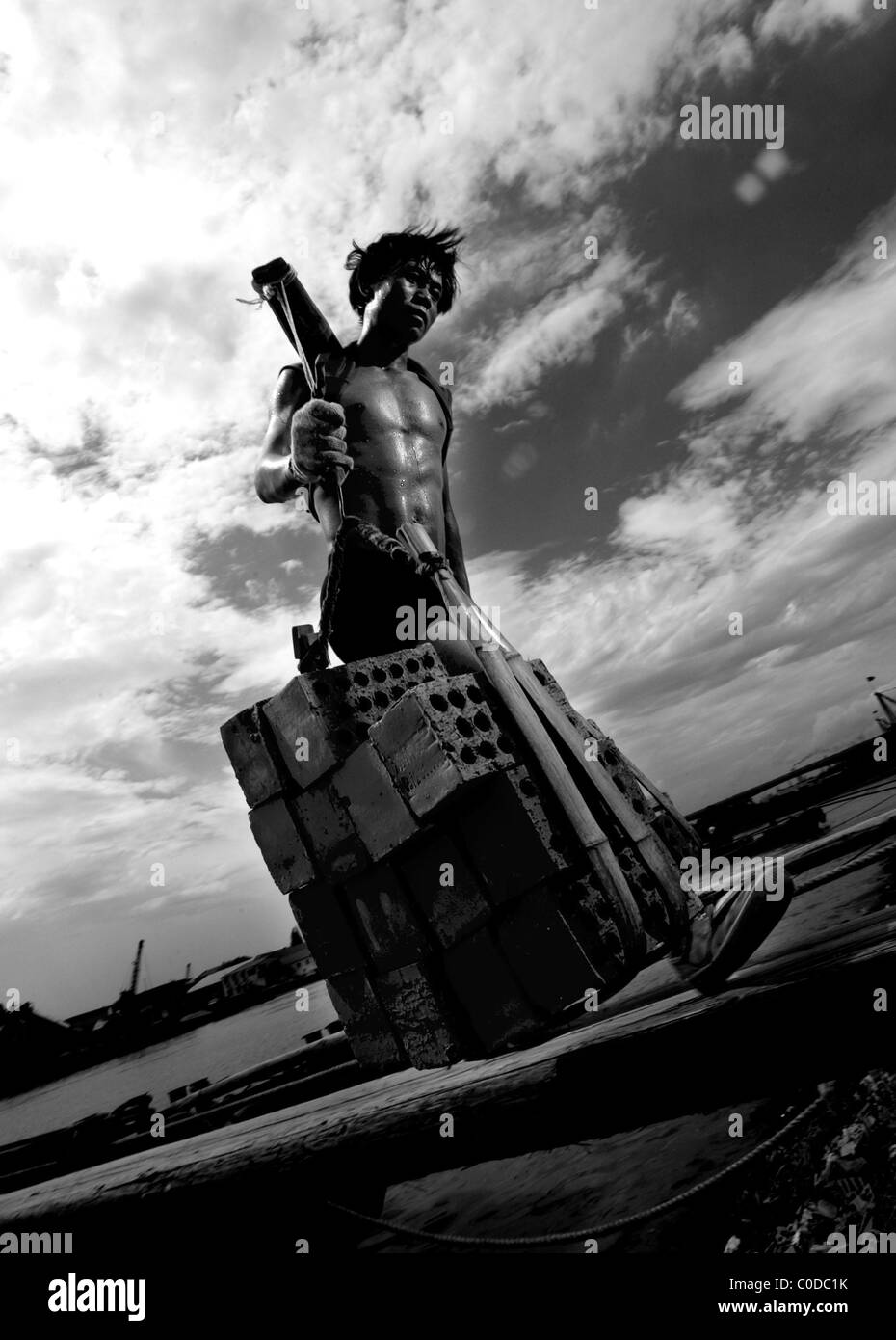 CRAMPED CONDITIONS FOR CARGO WORKERS These pictures highlight the ...